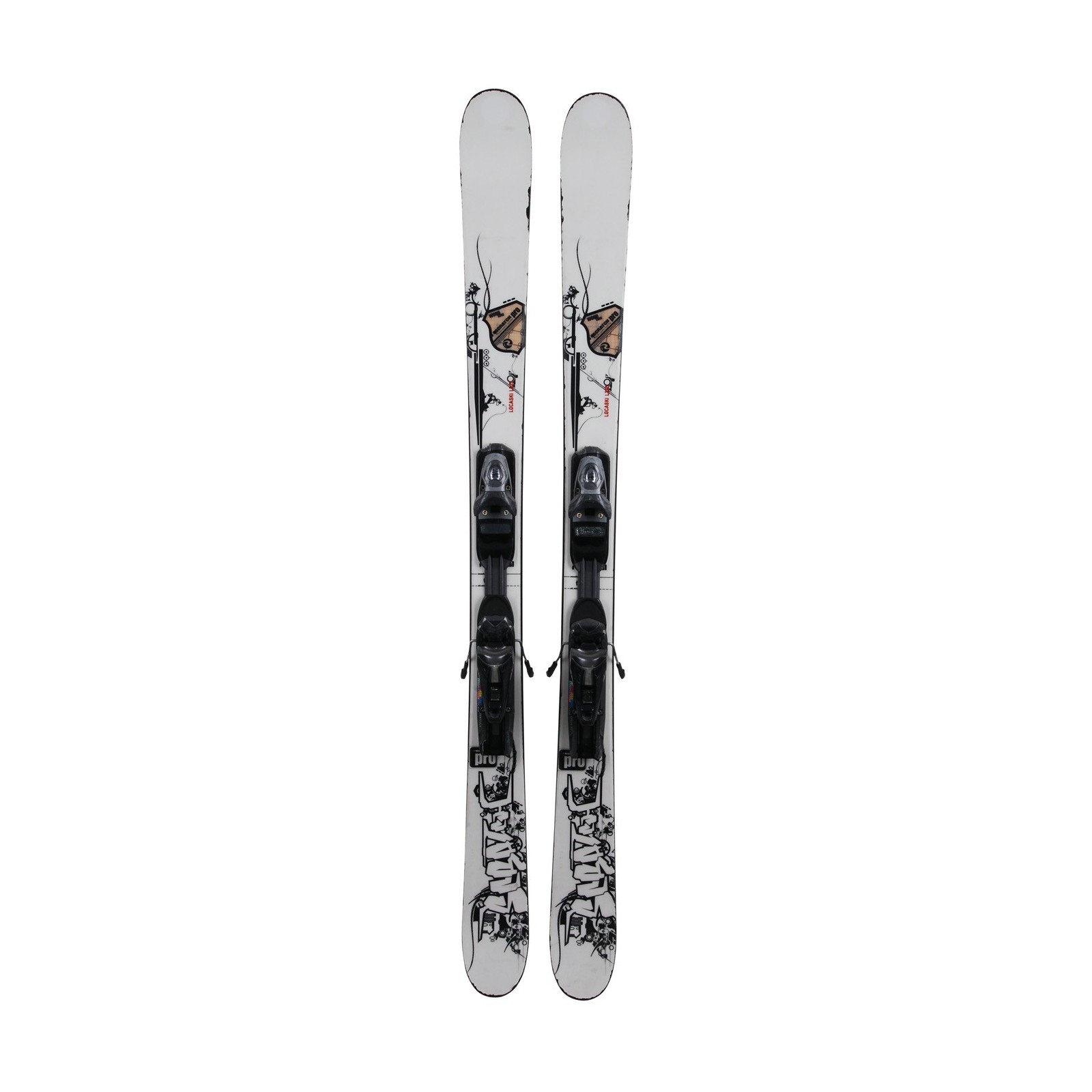 Used Junior Rossignol Scratch pro ski + bindings