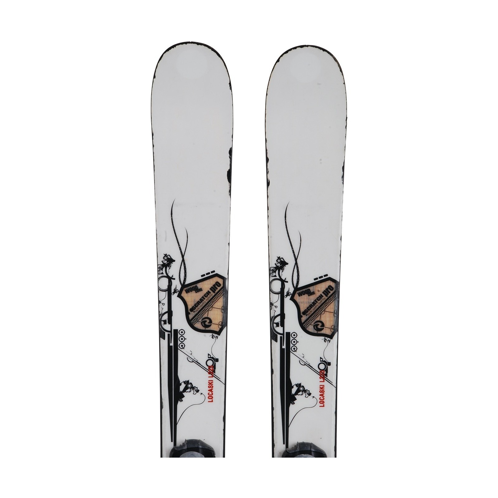 Used Junior Rossignol Scratch pro ski + bindings
